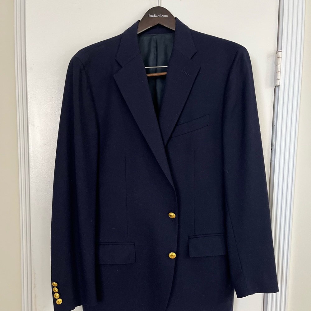 Mens Ralph Lauren Navy Blazer - Gem